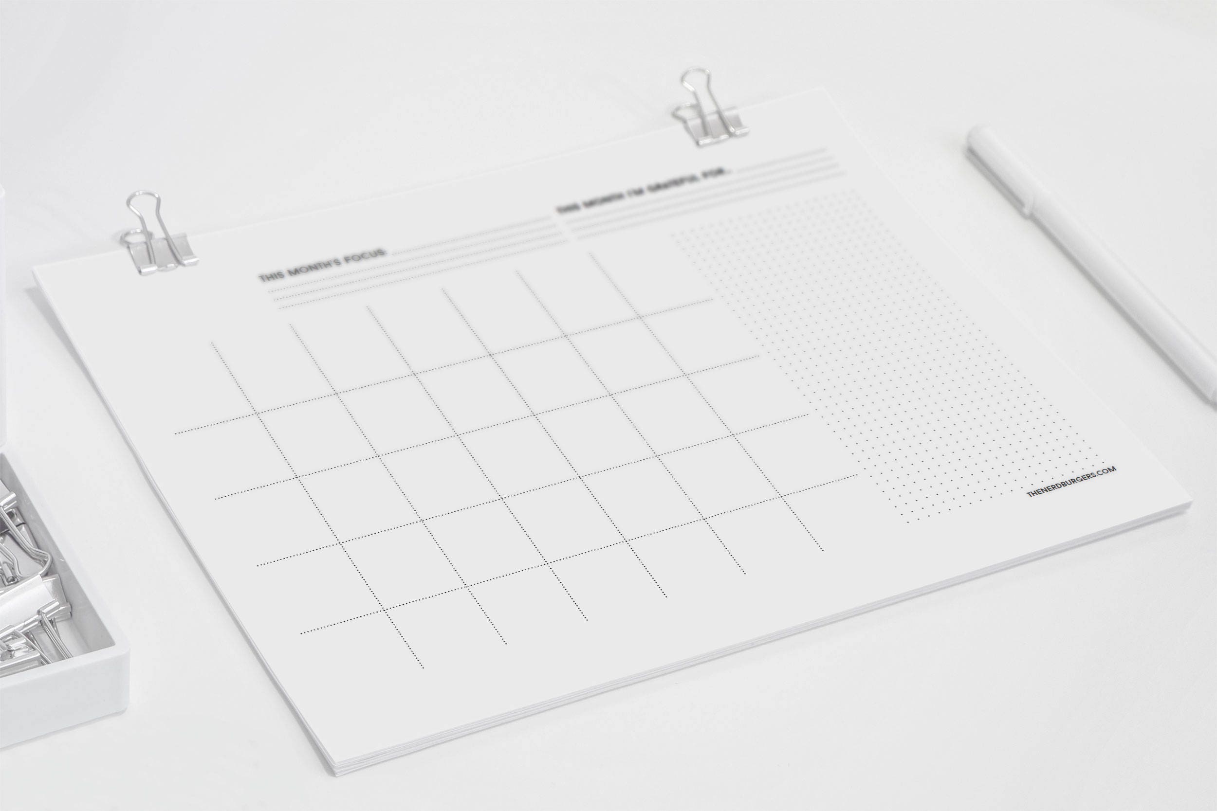 Undated Monthly Planner, Personal Agenda Printable, Wall Calendar, Work ...