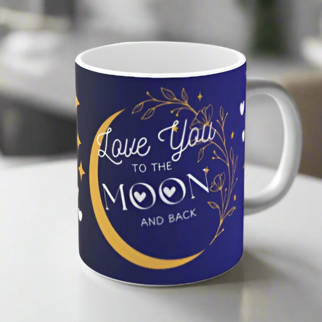 Love You to the Moon and Back Coffee Mug | 11oz Sentimental Gift - Etsy