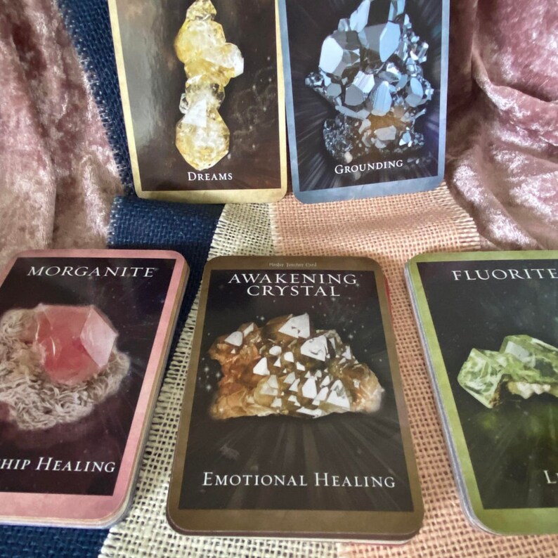 Oracle Cards Crystal Reading Cards the Healing Oracle - Etsy