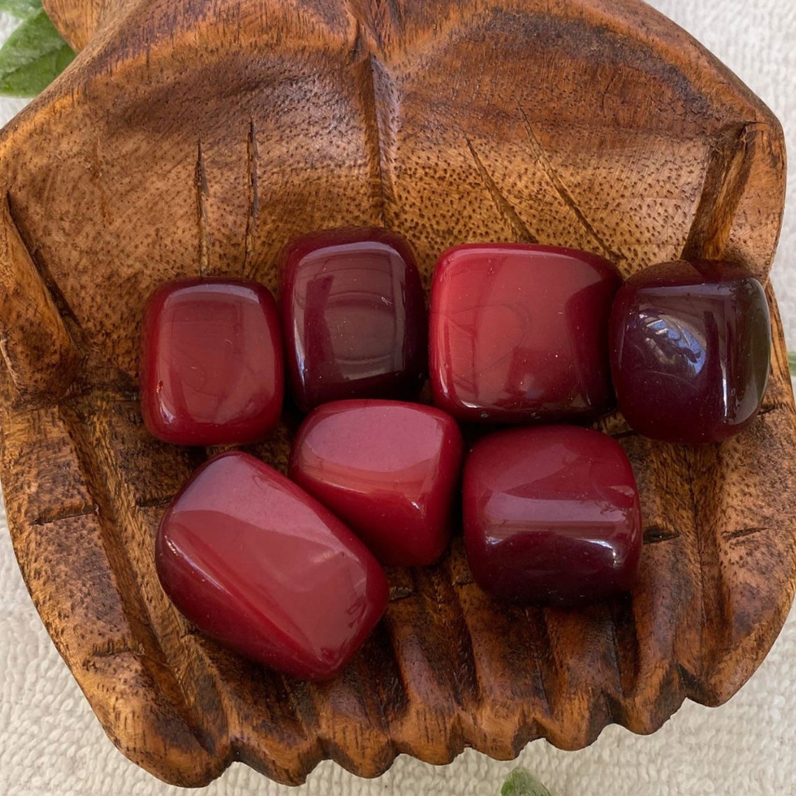 Red Obsidian Tumble Stone Red Obsidian Healing Stone | Etsy