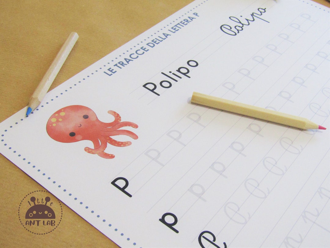 PRINTABLE Italian Alphabet Letter Tracing CARDS Learn the - Etsy Canada