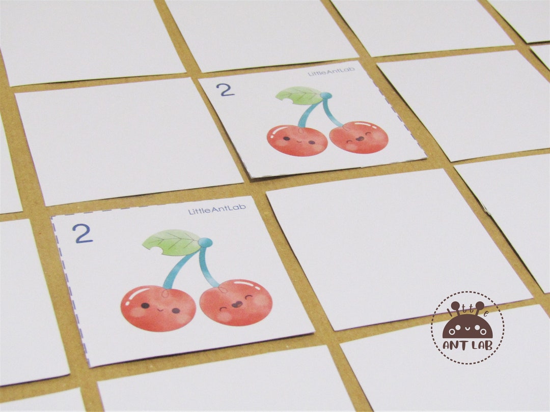 Numbers MEMORY Game PRINTABLE Learning Numbers Printable Activity ...