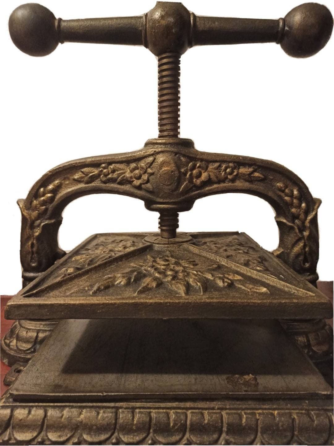 Antique 19th C. Cast Iron Book Press Industrial Bookbinding Nipping - Etsy