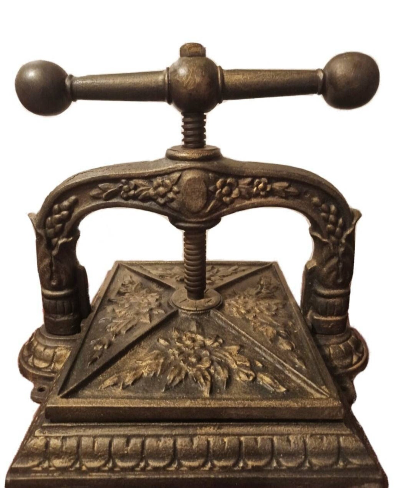 Antique 19th C. Cast Iron Book Press Industrial Bookbinding Nipping - Etsy