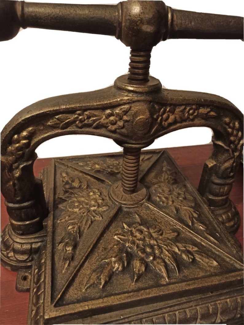 Antique 19th C. Cast Iron Book Press Industrial Bookbinding Nipping - Etsy