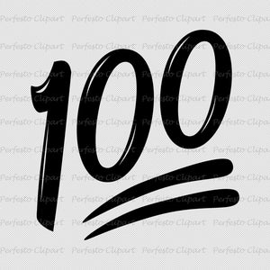 Hundred Points Emoji / 100 Emoji SVG / PNG / Instant Download - Etsy Canada
