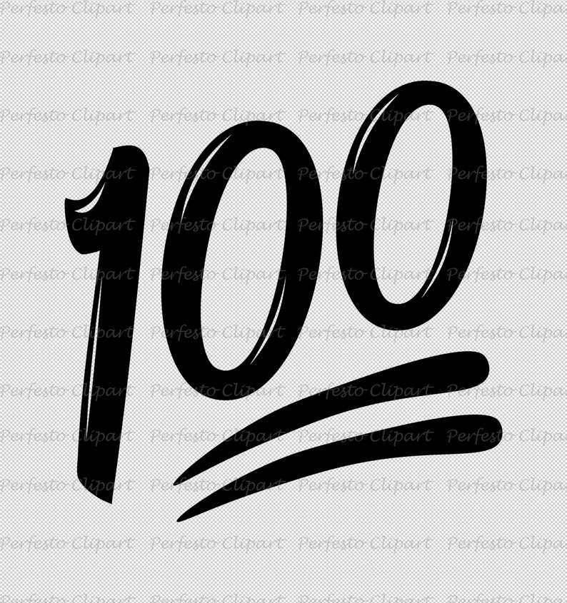 Cien puntos Emoji / 100 Emoji SVG / PNG / Descarga instantánea - Etsy ...