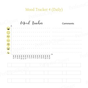 Mood Tracker for Goodnotes, Printable Mood Tracker Template, Daily ...