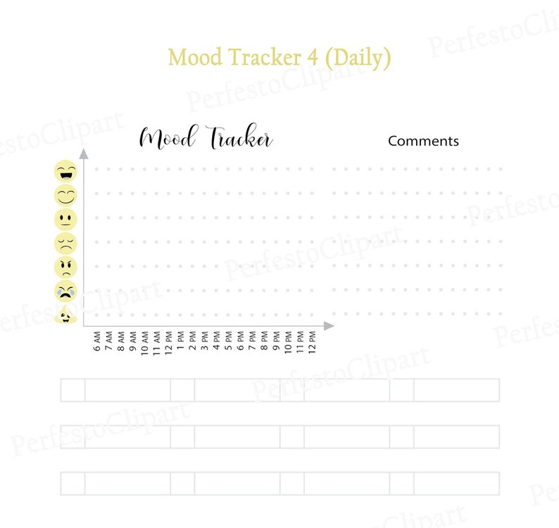 Mood Tracker for Goodnotes Printable Mood Tracker Template | Etsy