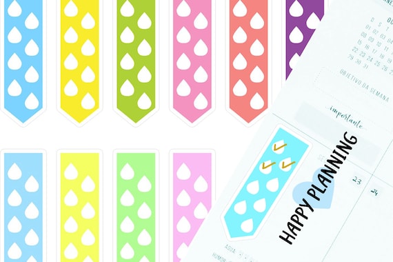 Printable Hydrate Planner Sticker Hydration Tracker Drink | Etsy