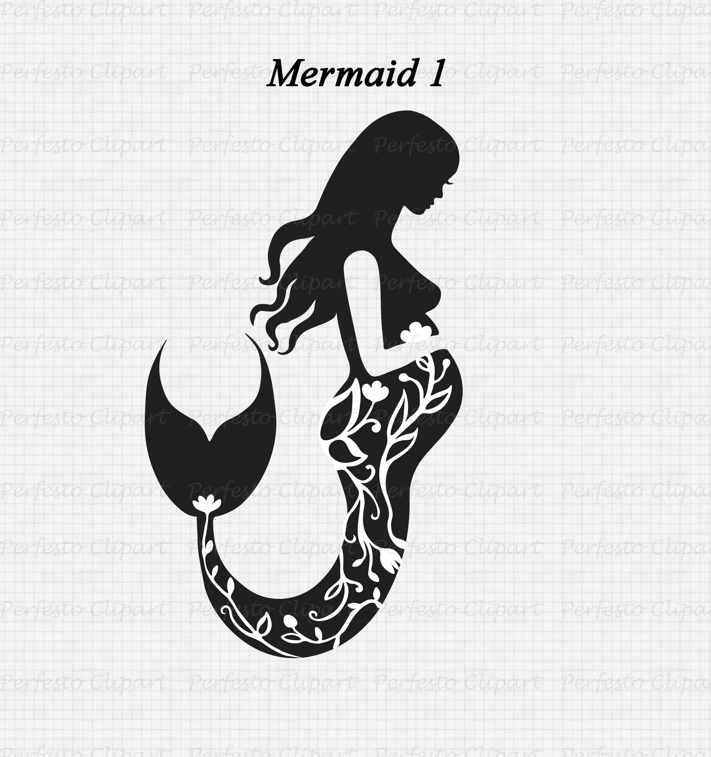 Set of 13 Mermaids / Mermaid SVG / PNG Mermaid Cliaprts / - Etsy