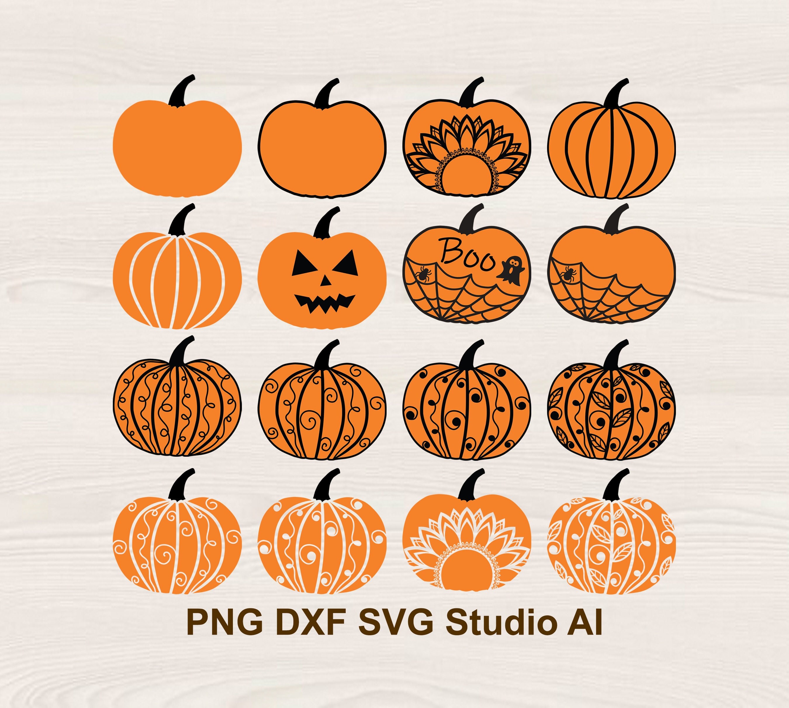 Pumpkin SVG PNG Halloween Svg Trick or Treat Svg Fall Svg - Etsy