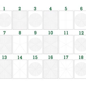Printable Mandala Grid Template Set of 56, PNG, PDF, Mandala Grid ...