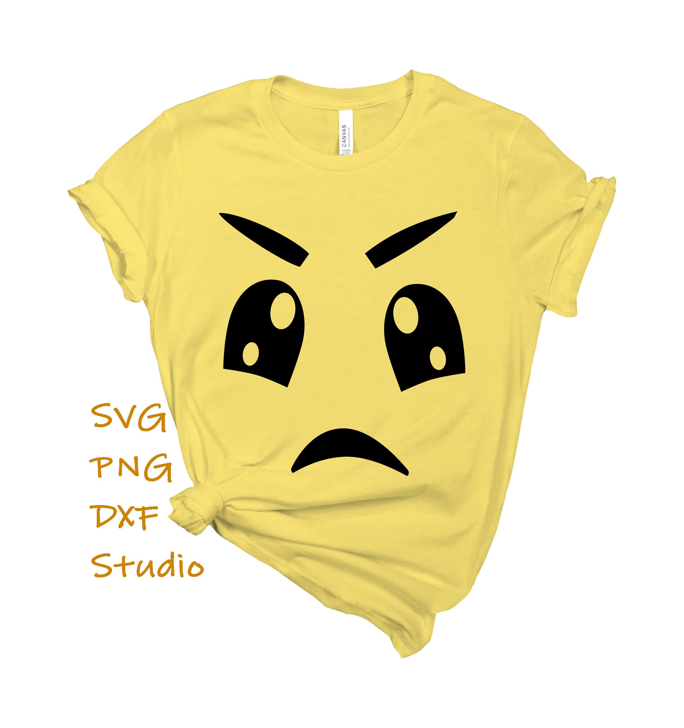 Angry Face Emoji SVG PNG Angry Face SVG Angry Shirt Grumpy - Etsy Canada
