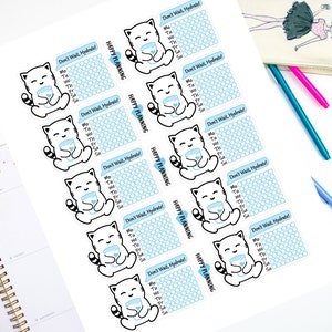 Printable Hydrate Planner Sticker, Hydration Tracker, Drink Water ...