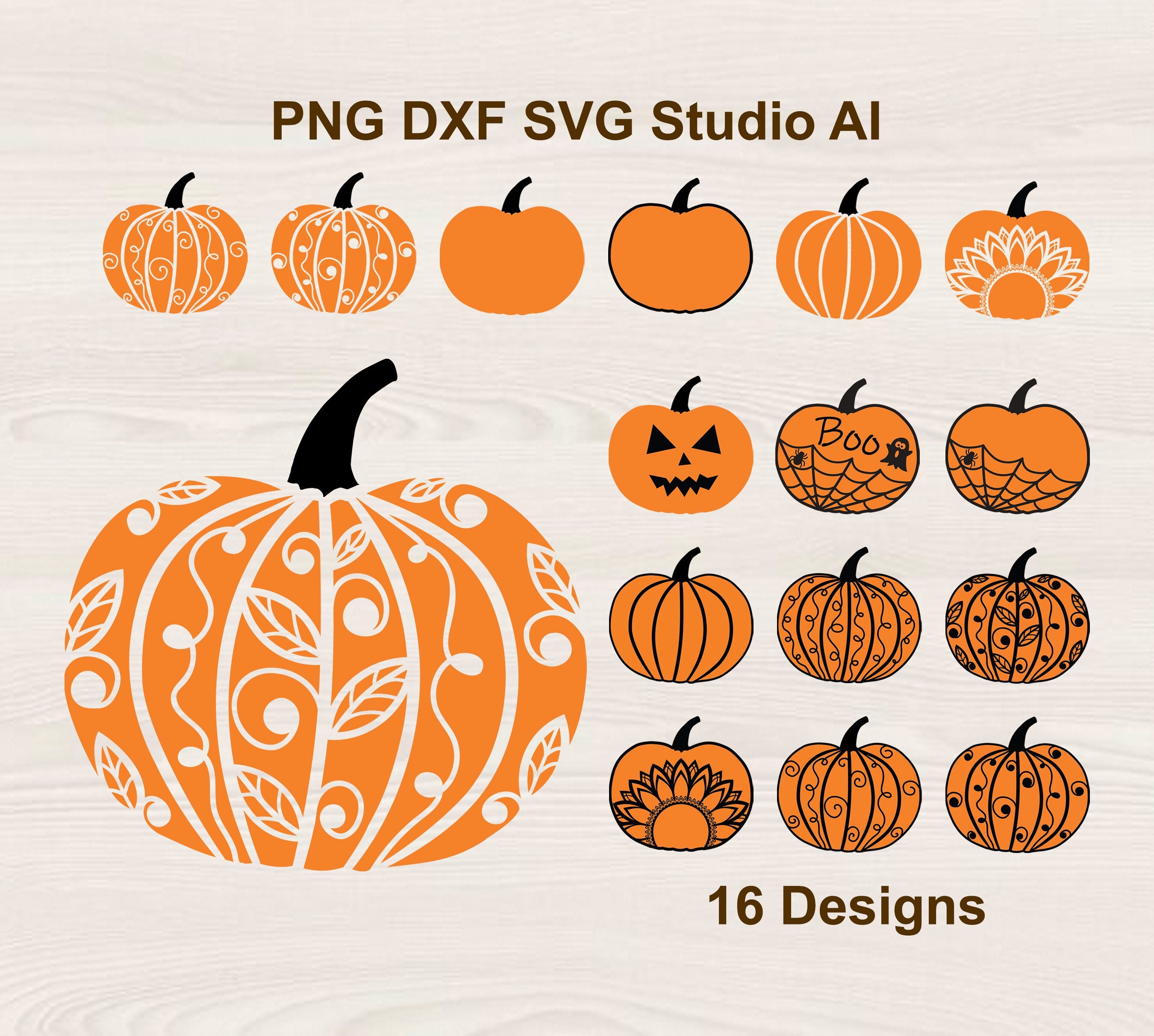 Pumpkin SVG PNG Halloween Svg Trick or Treat Svg Fall Svg - Etsy