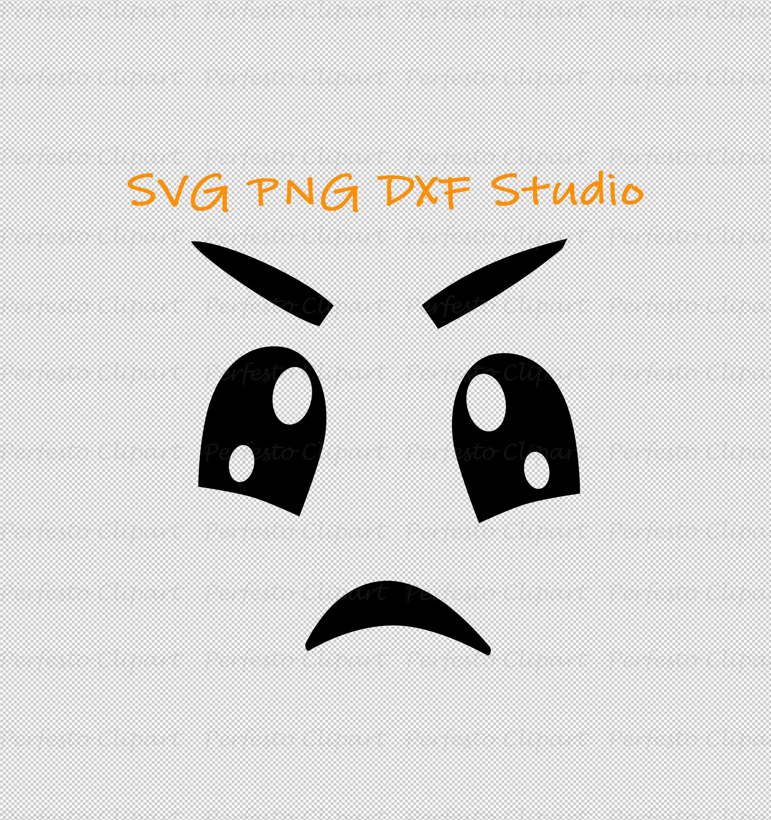 Angry Face Emoji SVG, PNG, Angry Face SVG, Angry Shirt, Grumpy Face Svg ...