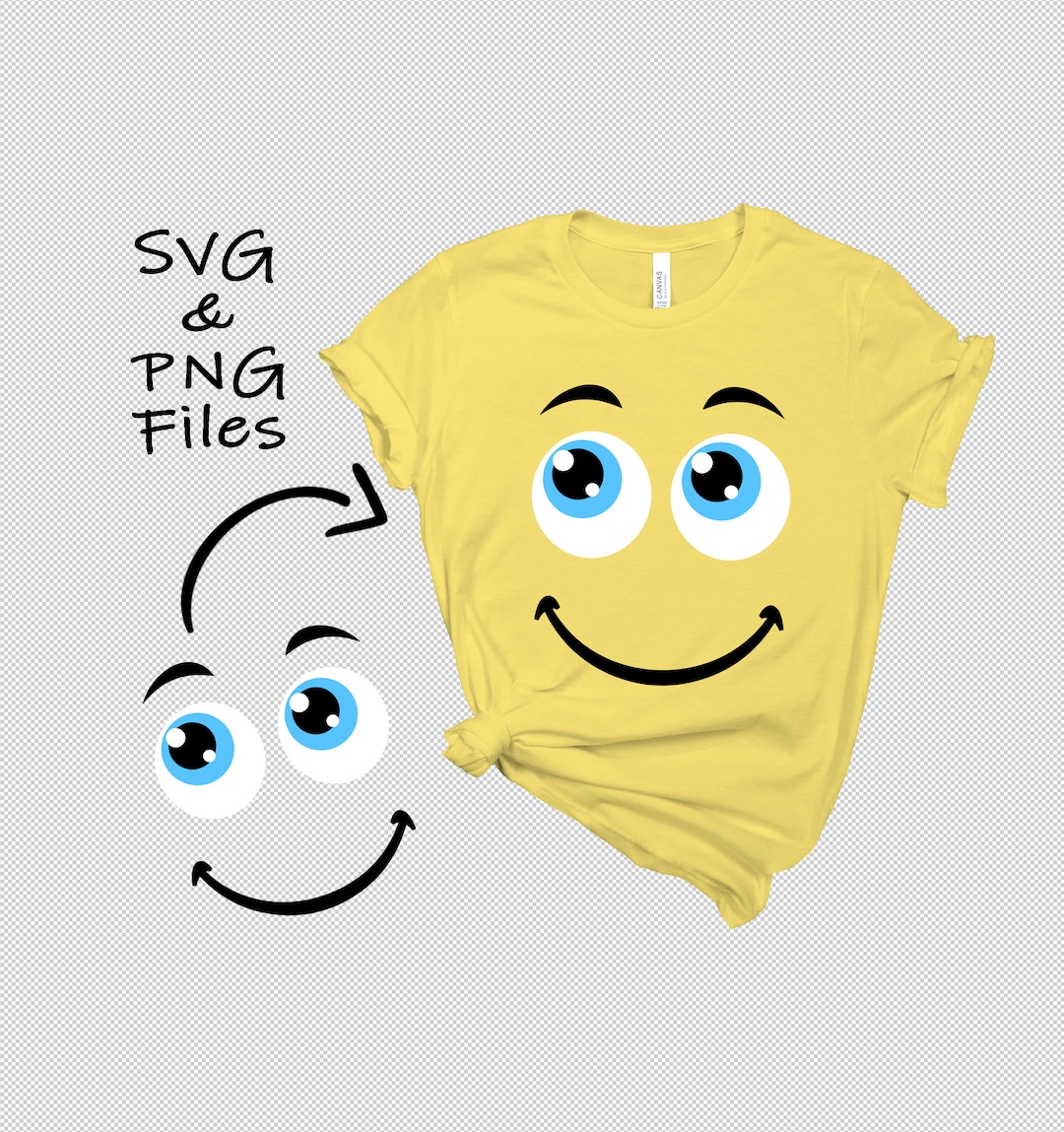 Smile Emoji SVG, PNG, Smile Emoji DIY Birthday Shirt, T-shirt, Emoji ...