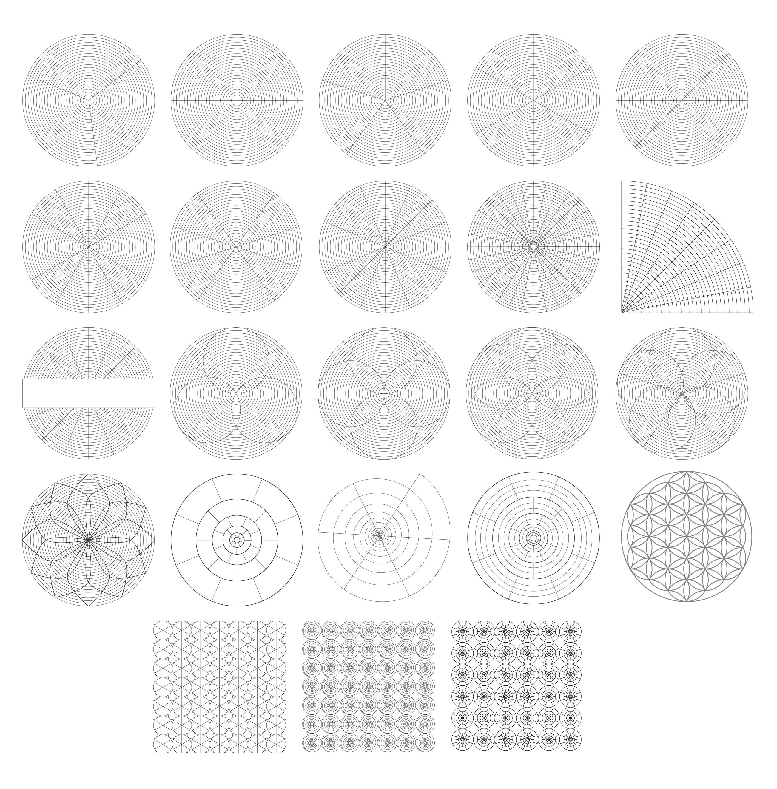 Mandala Grid Stamps for Procreate, Mandala Brush for Procreate, Mandala ...