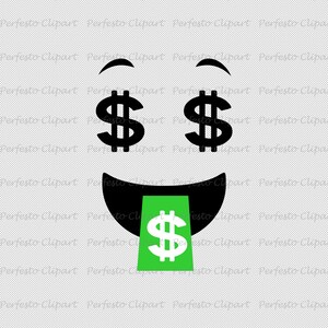 Money Emoji SVG, PNG, Money Face Emoji DIY Birthday Shirt, T-shirt ...
