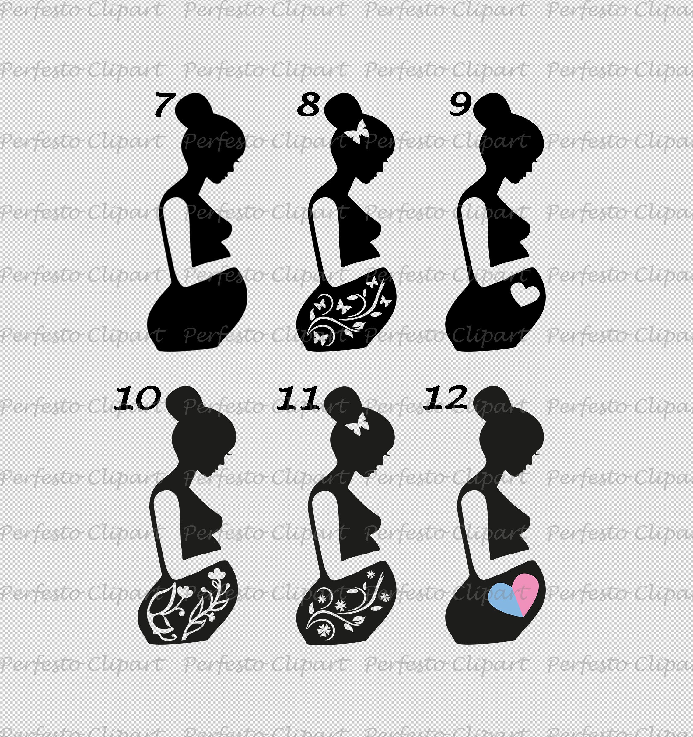 Mujer embarazada Svg embarazada SVG persona embarazada | Etsy