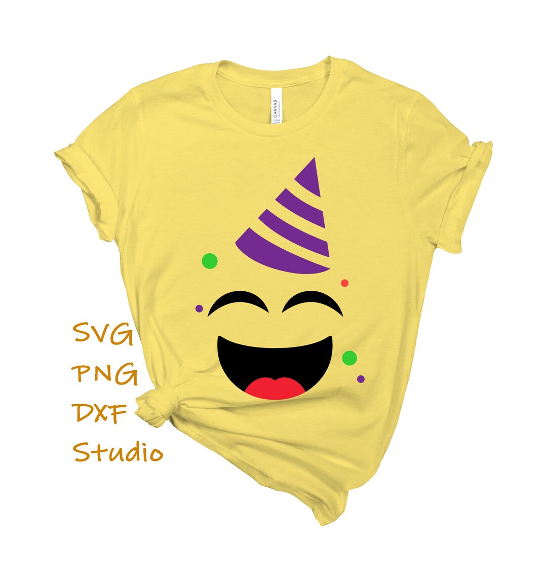Party Emoji SVG, Party Emoji Png, Party Emoji Shirt, Party Face Shirt ...