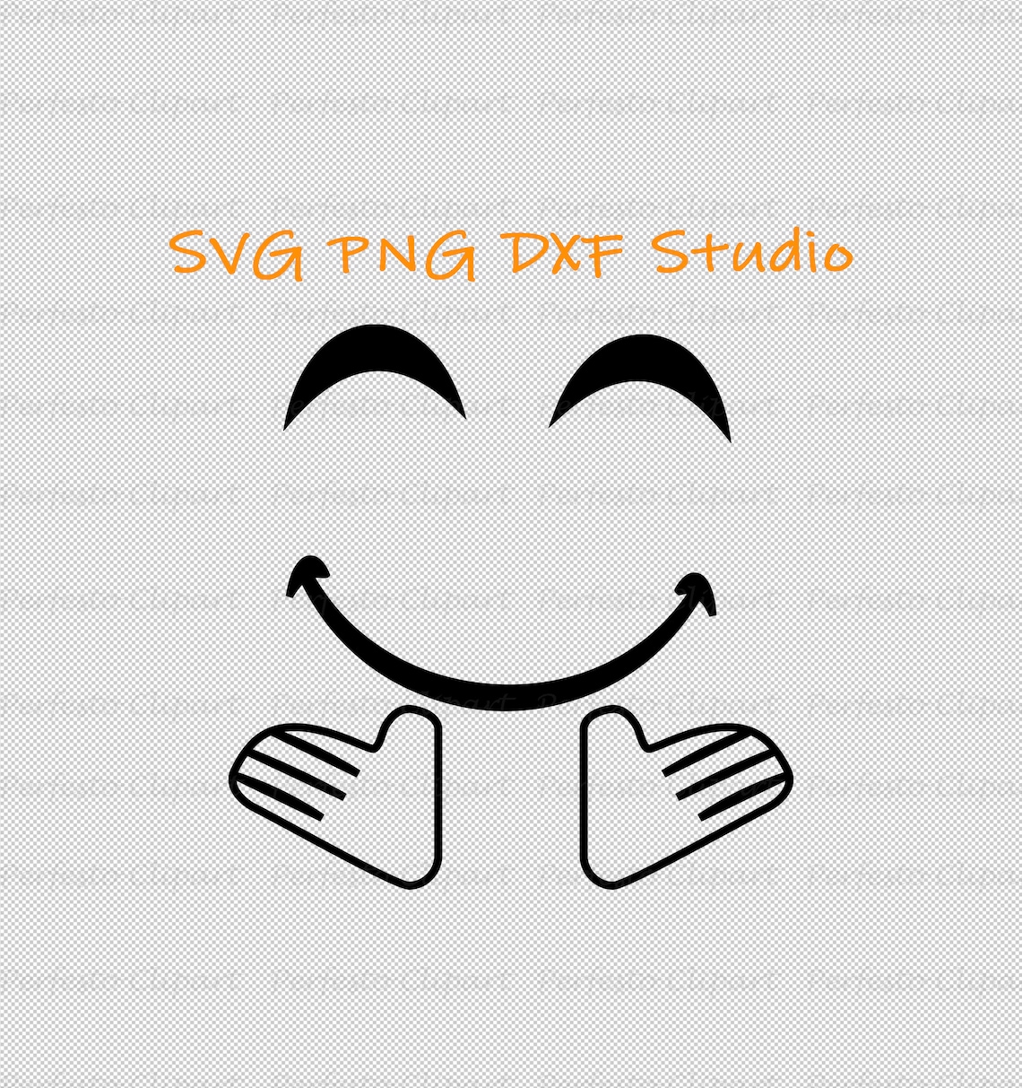 Hugging Emoji SVG PNG Hugging SVG Hugging Face Emoji - Etsy