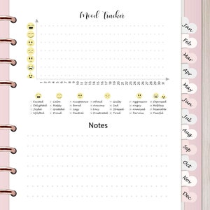 Mood Tracker for Goodnotes, Printable Mood Tracker Template, Daily ...