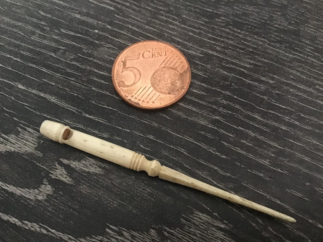 Rare Antique Miniature Bone Whistle. Mini Antique Bone Whistle 19th ...