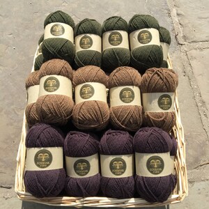 Castlemilk Moorit 50 Gramme Ball of Double Knitting Wool. - Etsy