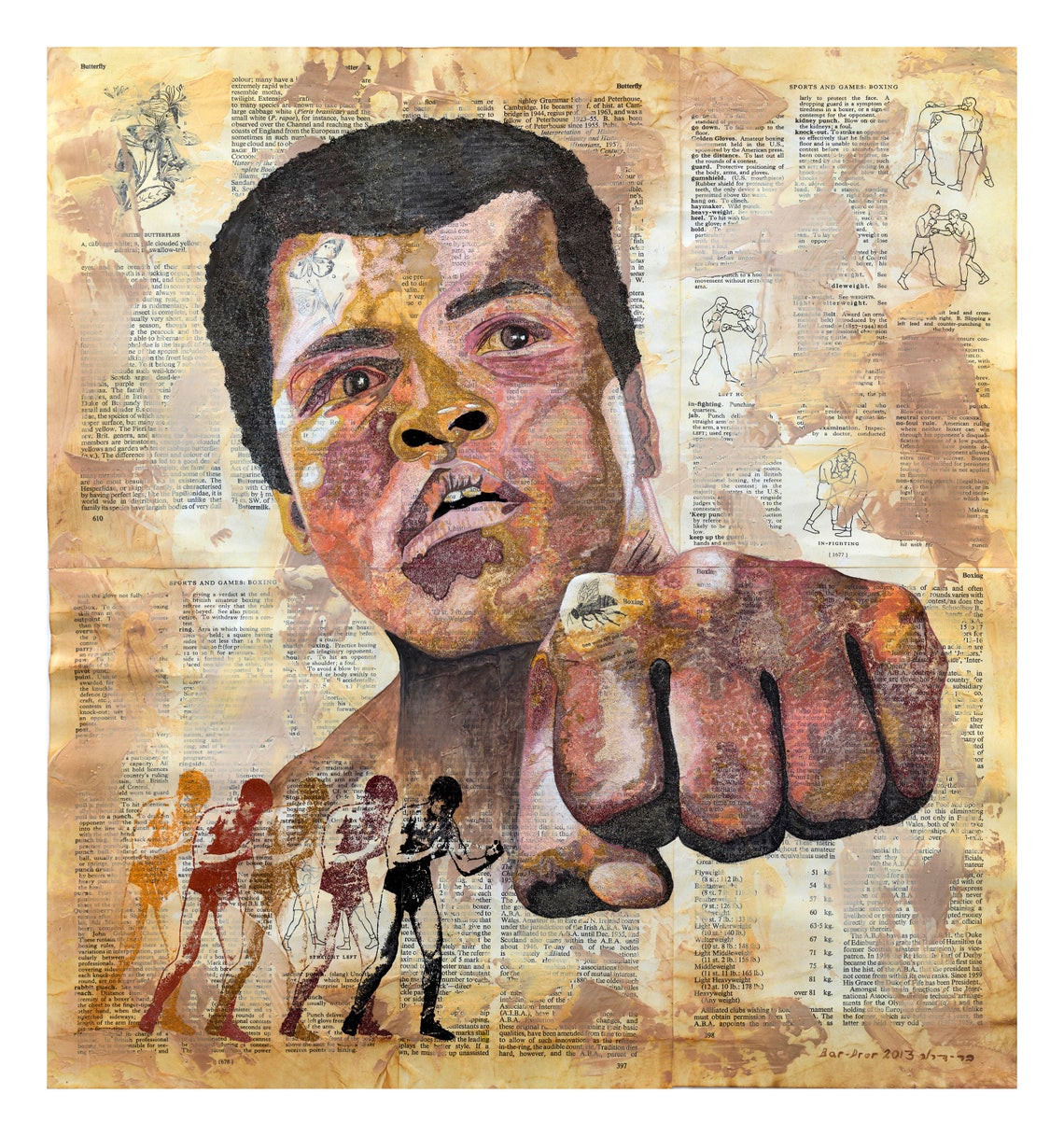 Muhammad Ali Print. the Great Muhammad Ali. Ali's Fist Over Boxing ...