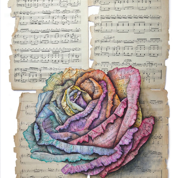 Sheet Music Art - Etsy