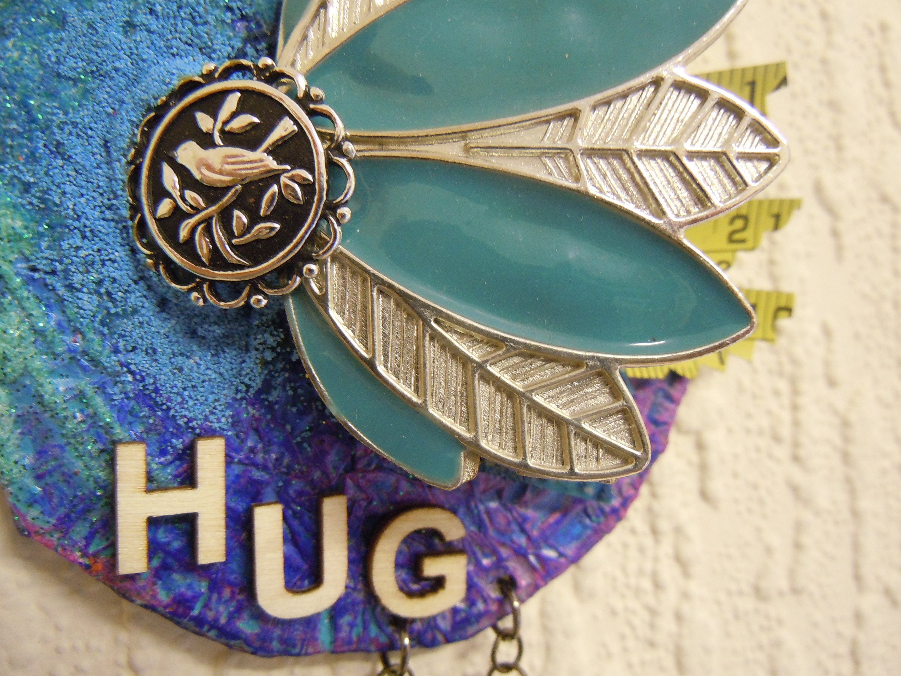 Blue Bird of Hug. Small Indigo Bunting Bird. Inspirational Bird Wall ...
