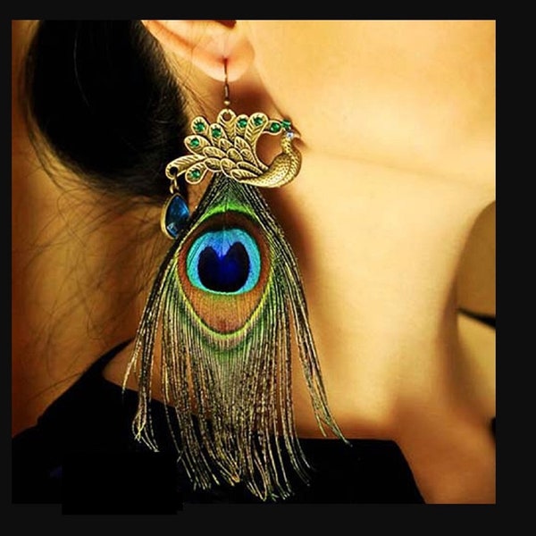 Feather Earrings - Etsy