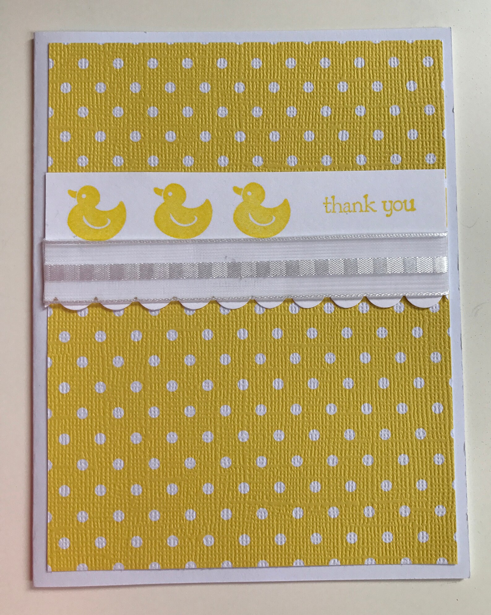 Baby Duck Thank You Card 4 Pack | Etsy