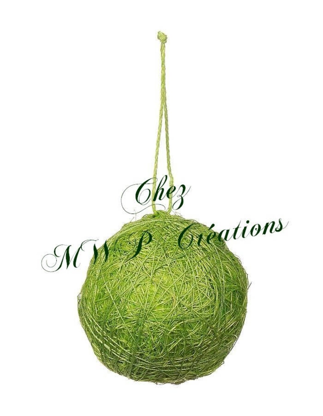Sisal Ball With String diam.4cm Green Lot of 4 - Etsy