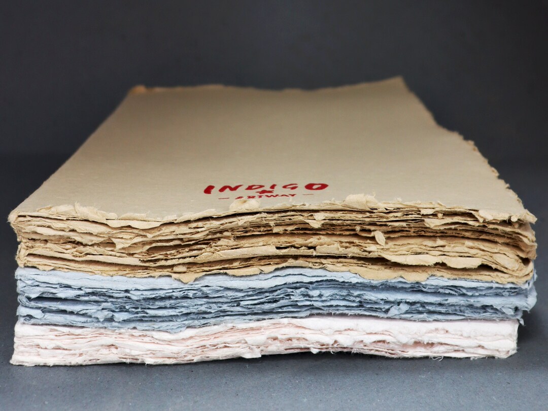 Artway INDIGO Handmade A4 100% Cotton-rag Book Block - 200gsm Mid ...
