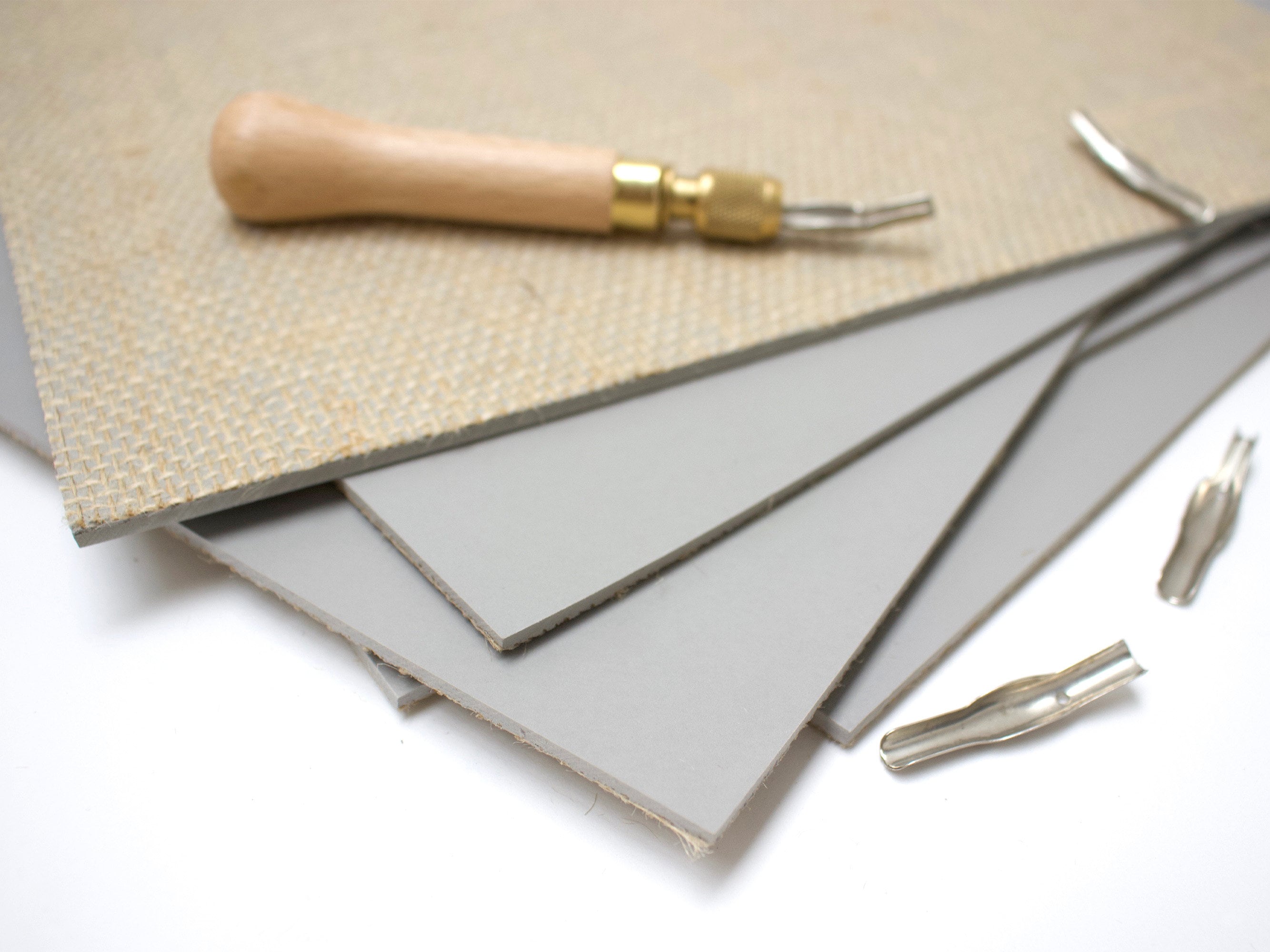 Artway Traditional Lino Printing Sheets - Lino Block, Printmaking Sheet, Block Printing, Hessian ...