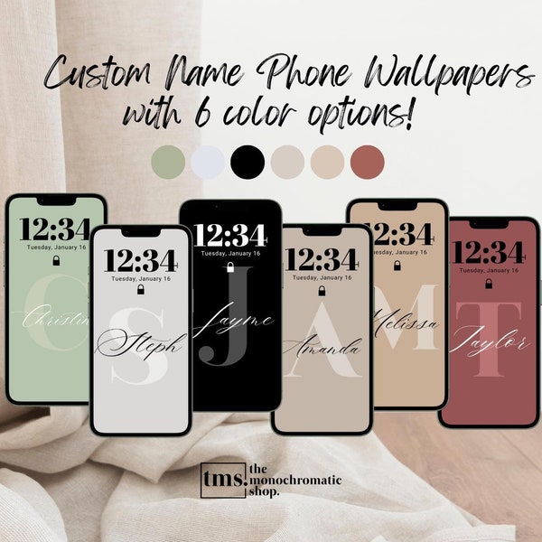 Personalized Name Wallpaper - Etsy
