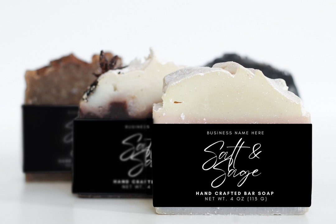 Editable Soap Label Template, Custom Wrap Handmade Soap Label Design ...