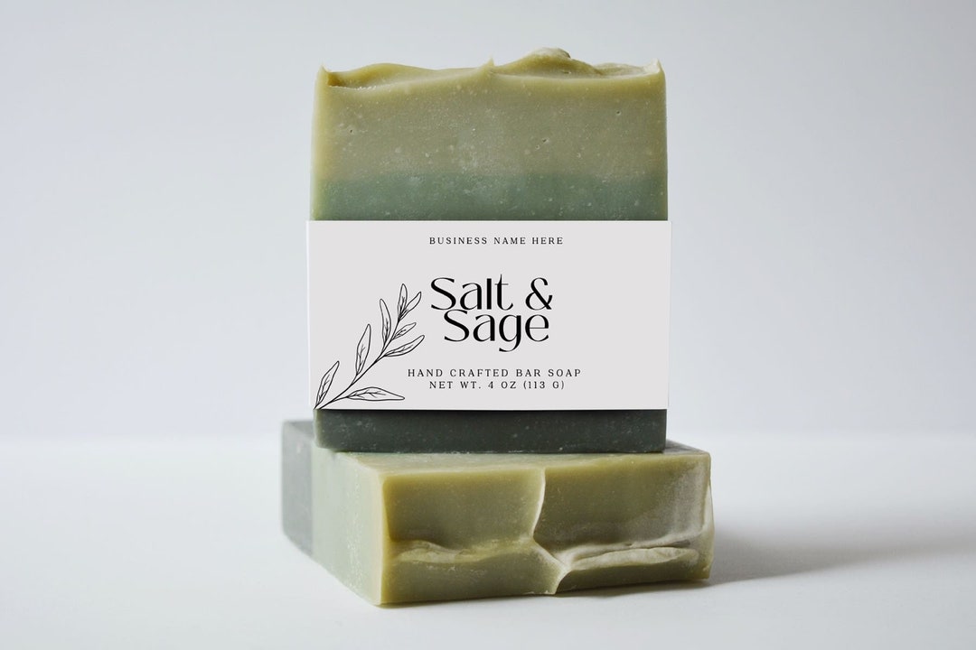 Editable Soap Label Template, Custom Wrap Handmade Soap Label Design ...