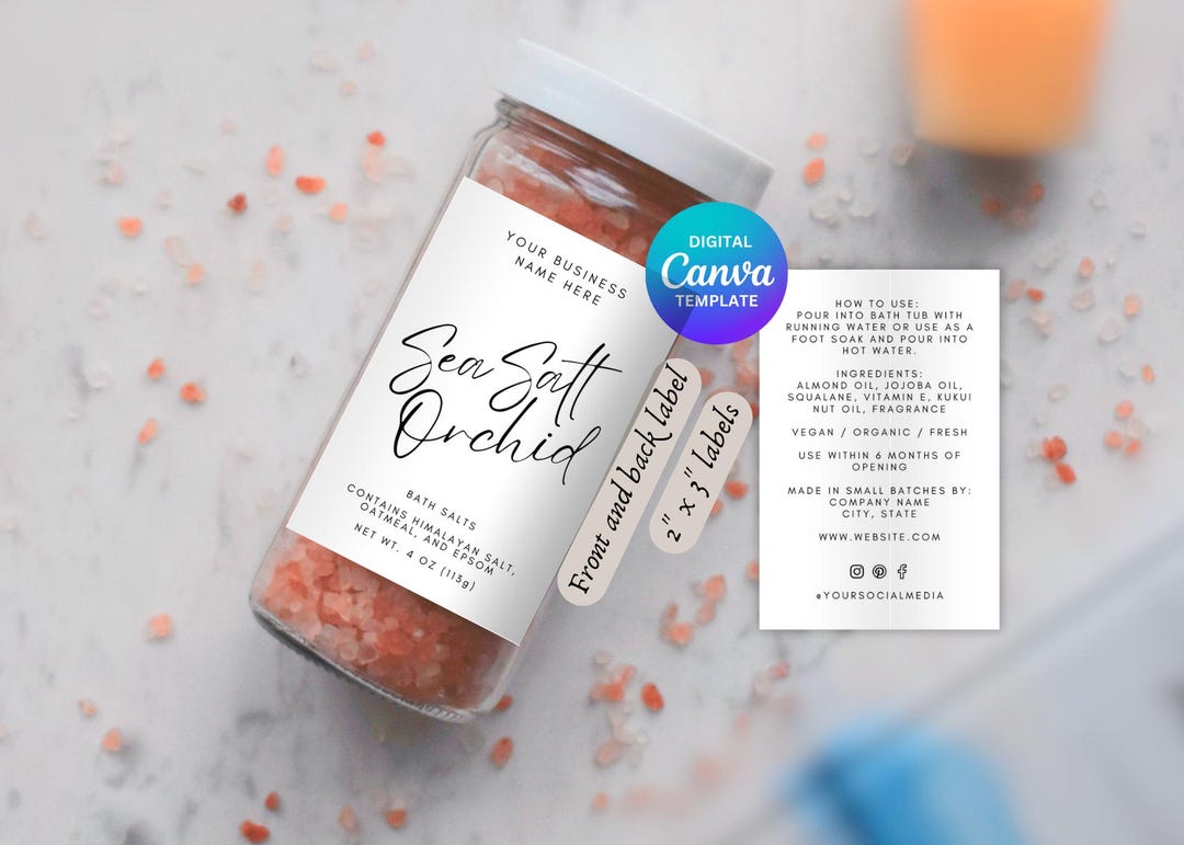 Jar Bottle Label Template, Lotion Label Design, Product Labels, Lotion ...