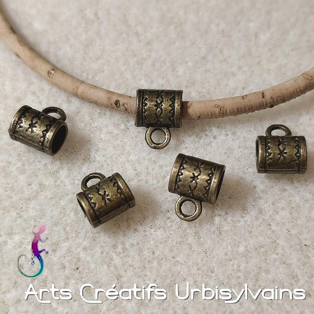 Set of 5 Antique Bronze Metal Bails 8x6mm - Etsy