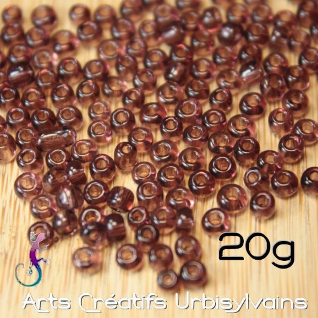 Set of 20g of Rock Pearls in Glass Wine Lees 2mm - Etsy UK