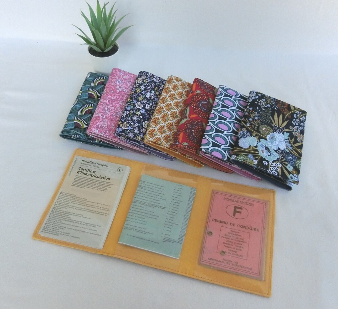 Pouch for Registration Card, Driving License, Car Insurance, Protective ...