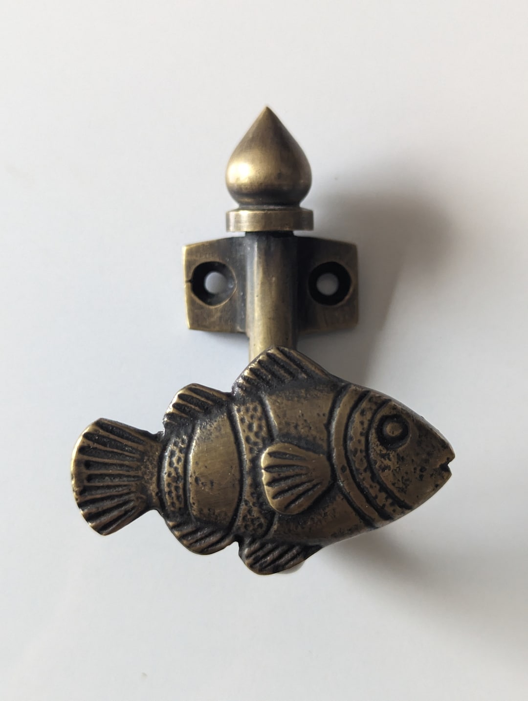 Underwater Elegance: Fish-shaped Brass Hooks - Etsy