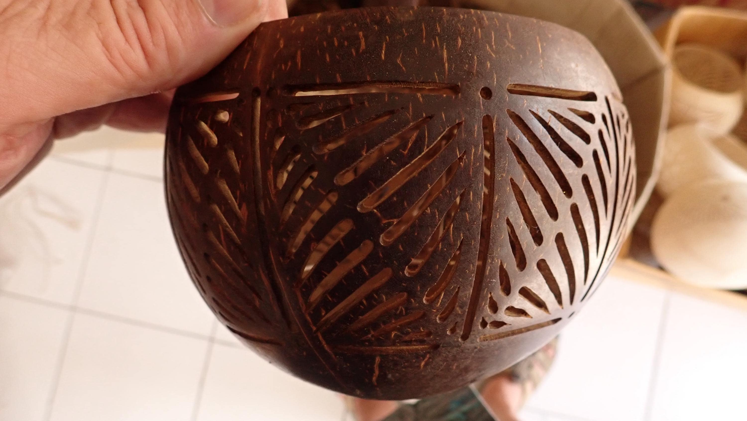Coconut Bistro Patio Light Shades Hand Carved Lighting 8 Pieces - Etsy