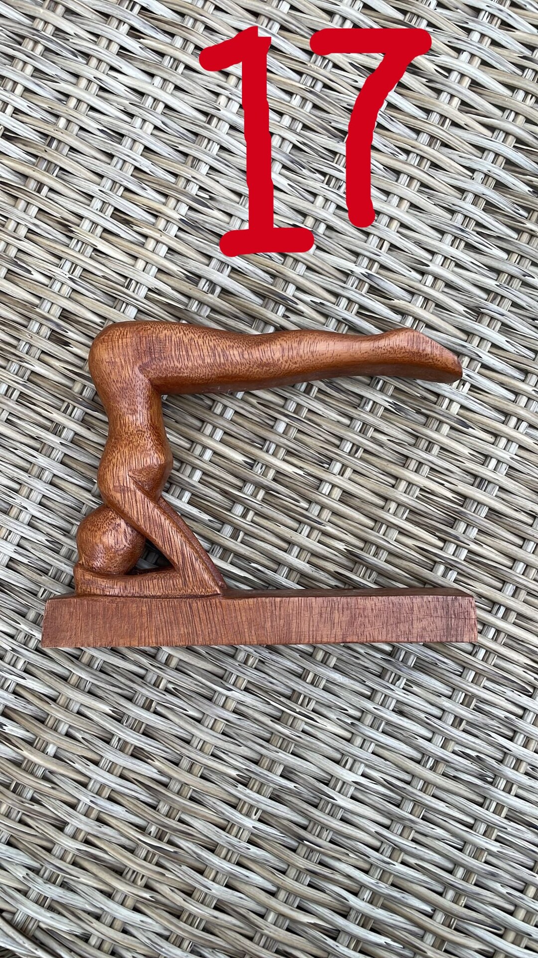 Hand Carved Wood Yoga Pose Sculpture 16,17 - Etsy