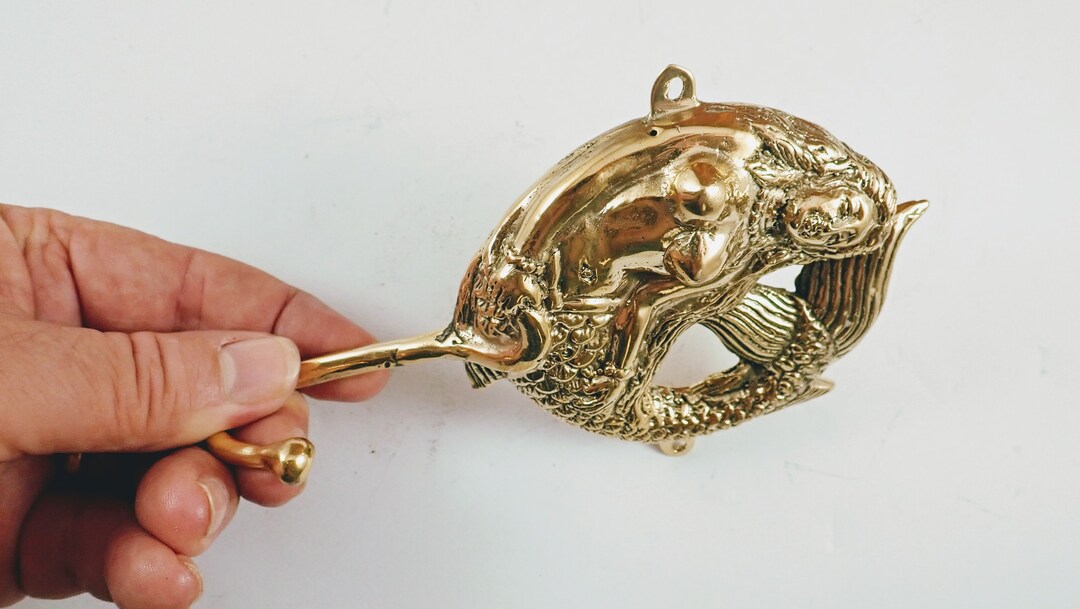 Mermaid Circle Brass Hook - Etsy