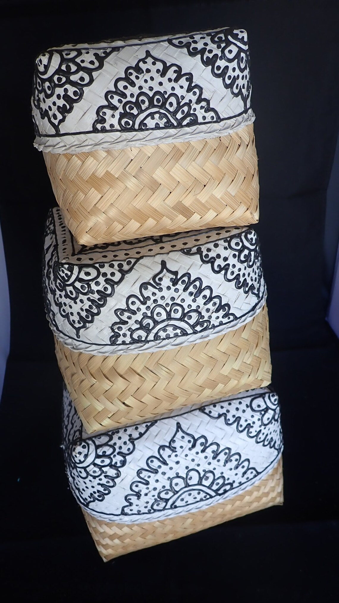 Bali Bamboo Box, Gift Baskets, Gift Boxes Set of 3 - Etsy